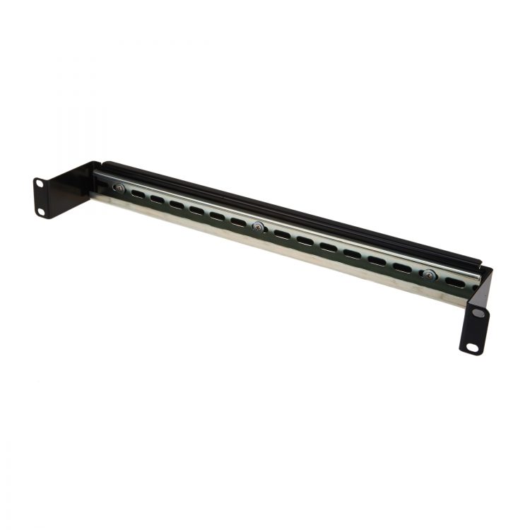 1U 19″ Patch Panel with Din Rail